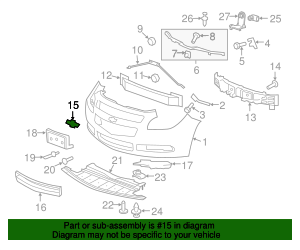 2008-2015 Chevrolet Front Grille Bowtie Logo 22909142 GM ...