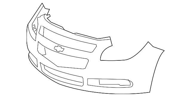 2008-2012 Chevrolet Malibu Front Bumper Cover 20832808 GM ...