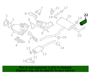 31493472 - Tail Pipe Extension 2019-2023 Volvo | My Swedish Parts