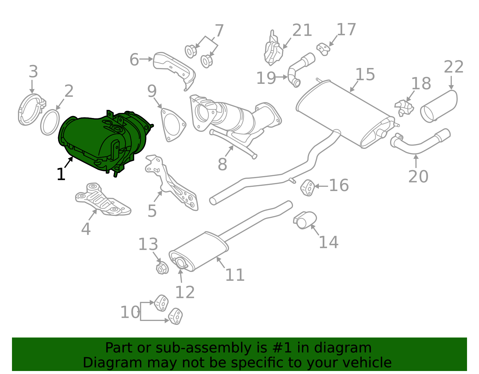 36010372 - High-Quality Catalytic Converter for 2017-2021 Volvo ...