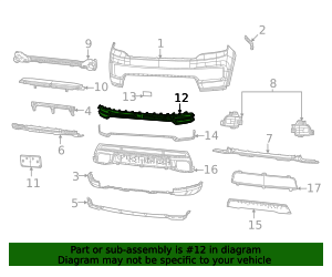 2022-2023 Jeep Center Grille 68548774aa | TascaParts.com