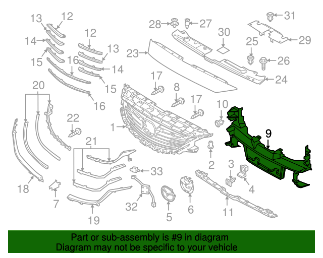 2014-2017 Mazda 6 Air Inlet GHP9-50-1C0A | RealMazdaParts.com