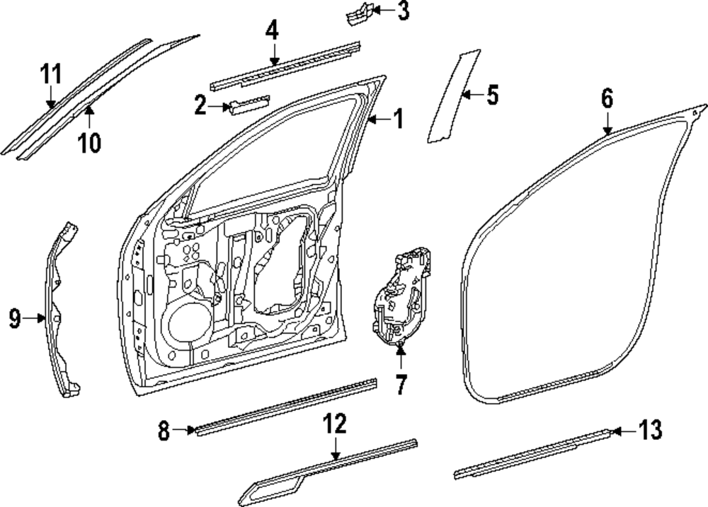 2023-2025 Toyota 2023-2024 Toyota - Black Out Tape 75928-AN010 | Sparks ...