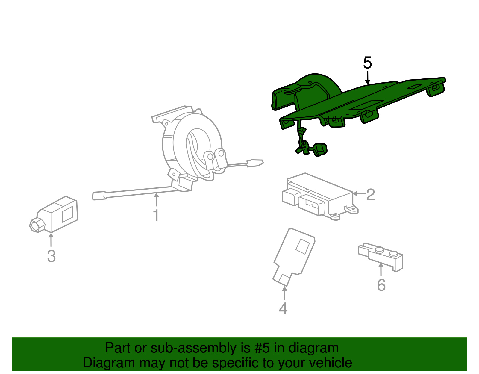 23452976 - Airbag Front Passenger Presence Module 2013-2016 Chevrolet ...