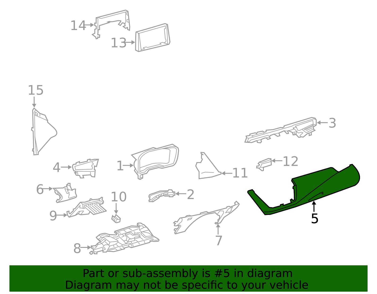 2020-2024 Toyota Corolla Finish Panel 55470-12071-A0 | Toyota Parts Center