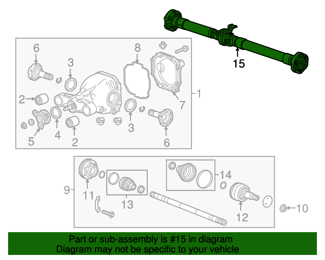 23282617 GM Drive Shaft | GM Parts Store