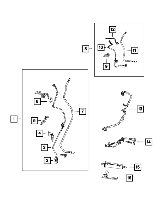 2018-2023 Jeep Vapor Tube 68385222AA | Mopar Wholesale Parts