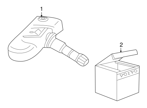 Tire Pressure Monitor Components for 2008 Volvo C30 | OEM Parts Online