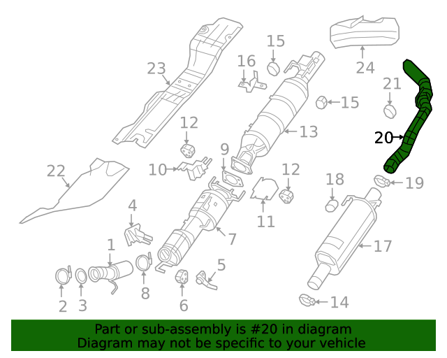 2019-2022 Ram 2500 Pipe 68445335aa | TascaParts.com