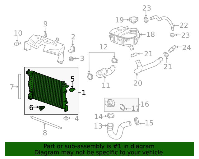 42418327 - Radiator 2016-2022 GM | AutoNationParts.com