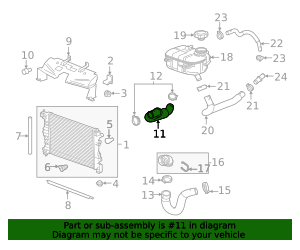 2016-2022 GM Radiator Inlet Hose 95383963 | GM Parts Center