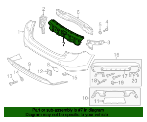 30795056 - Bumper Impact Absorber 2011-2018 Volvo | AutoNationParts.com