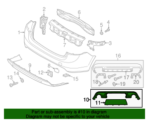 2011-2013 Volvo S60 | Diffuser - Rear - With Parking Assistance ...