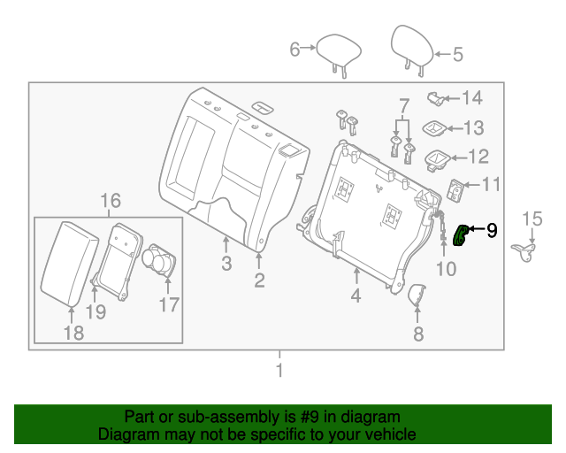 2017-2019 Nissan Rogue Sport Lock - Driver's Side (LH) 88691-4BU1A ...