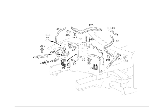 2008-2017 Mercedes-Benz Rail 204-628-01-41 | MB Parts Center
