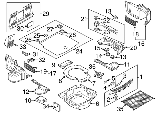 2009-2018 Audi 12 Volt Accessory Power Outlet Housing 1J0-919-341-F-4PK ...