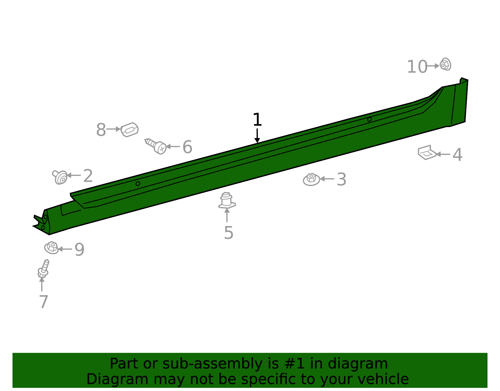 2020-2024 Toyota Corolla Rocker Molding 75852-12904 | OEM Parts Online