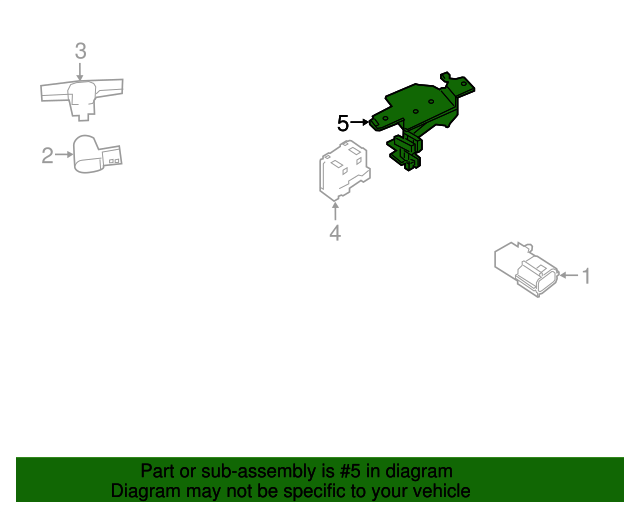 28452-4RA0A | Nissan Bracket-Distance Sensor - Genuine OEM | 284524RA0A ...