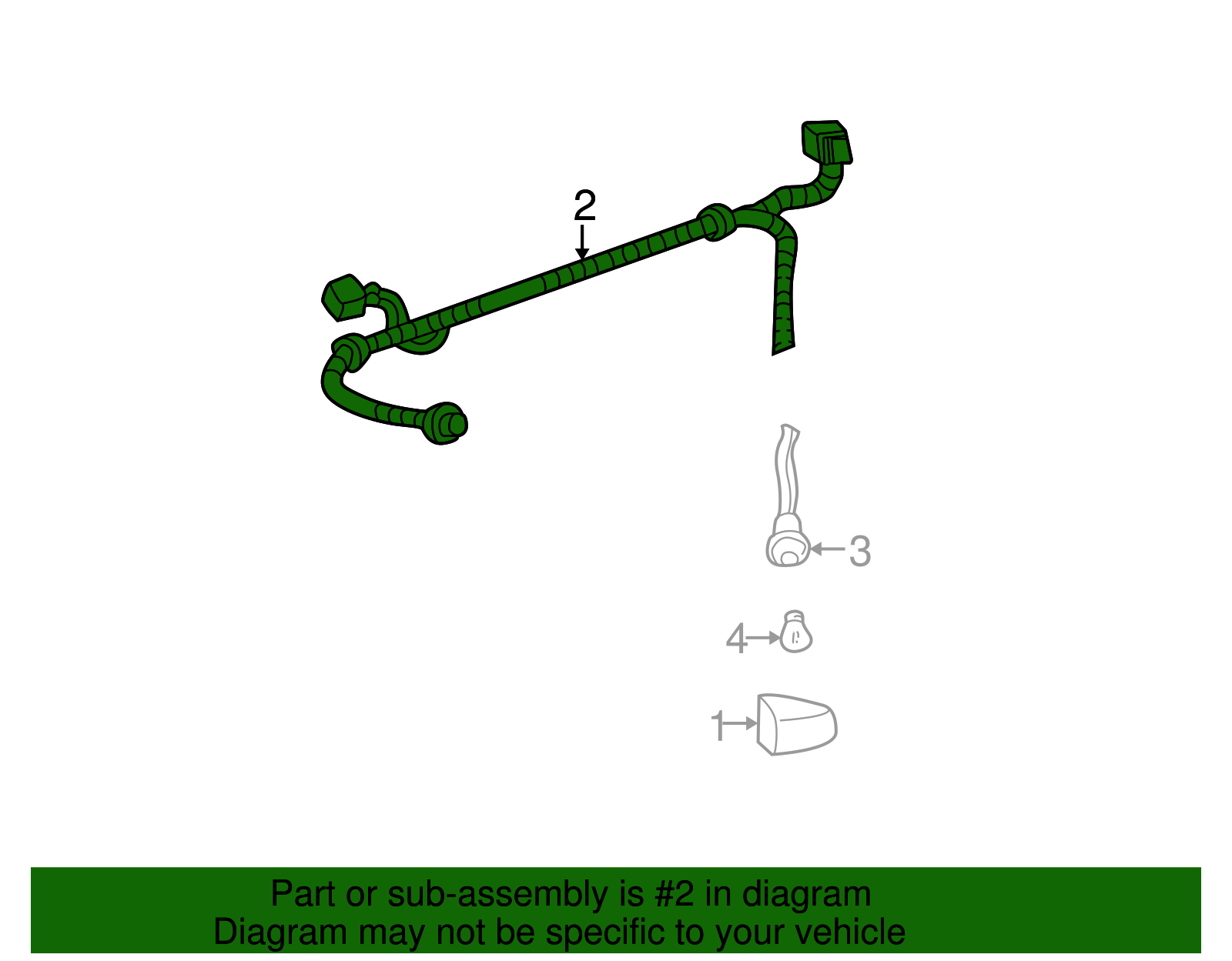 15851787 - Rear License Plate Lamp Wiring Harness 2004-2007 GM ...