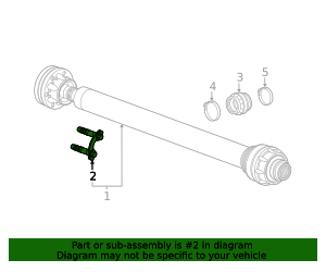 2021-2024 GM Rear Propeller Shaft Bolt 11602575 GM | GMPartsDirect.com