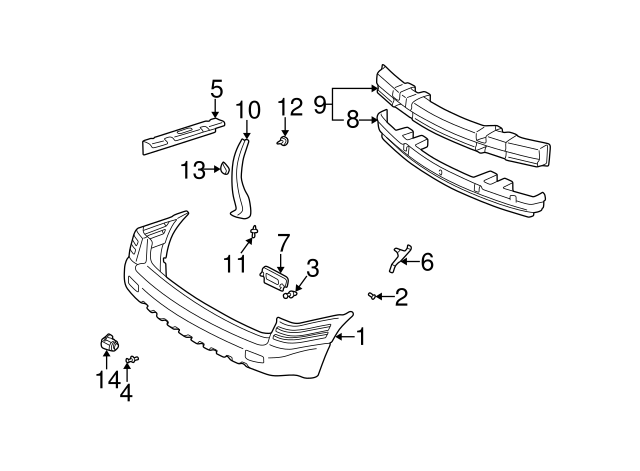 2001-2005 Pontiac Montana F Fascia 12335556 GM | GMPartsDirect.com