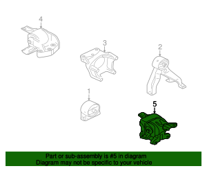 2007-2013 Mitsubishi Outlander Trans Mount MN184301 | Auto Parts