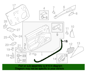 2014-2016 Porsche Panamera Lower Seal 970-537-538-00 | Porsche Marin
