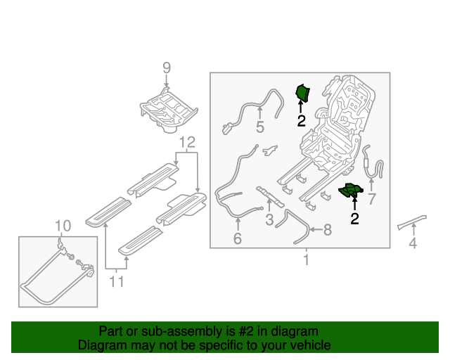 88698-3JA0A - Frame Assembly Damper 2013-2015 Nissan Pathfinder ...