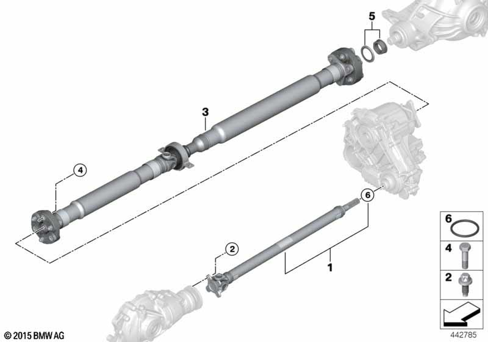 2015-2025 BMW Drive Shaft Assembly Front 26205A41094 | Retail ...