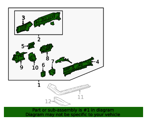 2018-2021 Toyota Rail Assembly 57028-06906 | Toyota Parts Center