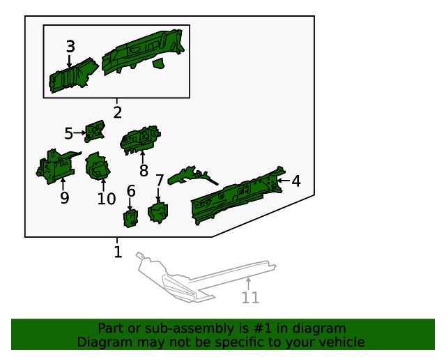 2018-2021 Toyota Rail Assembly 57028-06906 | Boch Toyota South