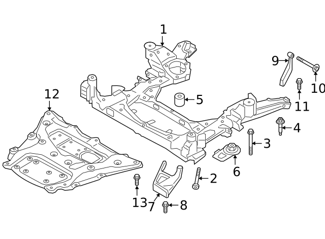 7146886617 - 2019-2024 BMW Reinforced Plate Bolt (07-14-6-886-617 ...