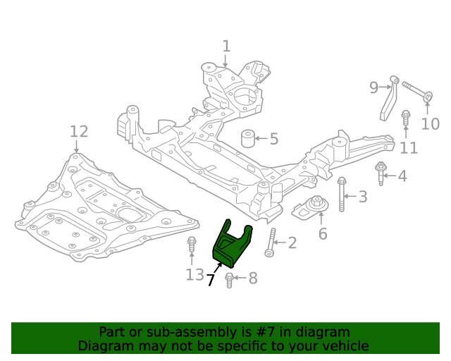 Genuine BMW 31-10-6-878-754 | Front Brace | FREE Shipping on Most ...