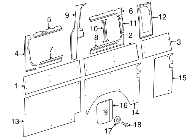 906-692-08-06 - Extension Panel 2017-2018 Mercedes-Benz | Mercedes-Benz ...