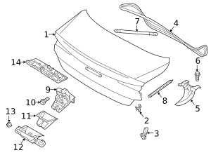 2019-2021 Volvo S60 Trunk Lid 31690215 | TascaParts.com