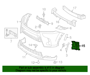 52030-0E030 - High-Quality Fog Light Trim for 2017-2019 Toyota ...