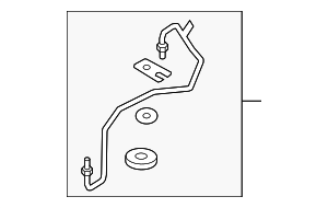 2015-2018 Ford Automatic Transmission Oil Cooler Tube F2GZ-7R081-N ...
