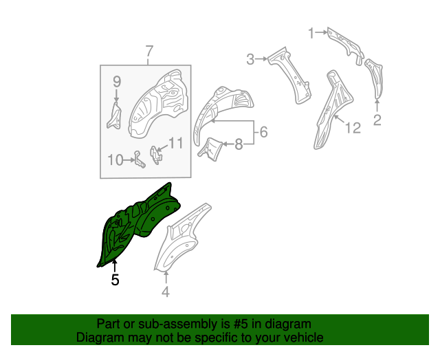 41218242355 - 2000-2005 BMW Outer Wheelhouse (41-21-8-242-355) | BMW of ...