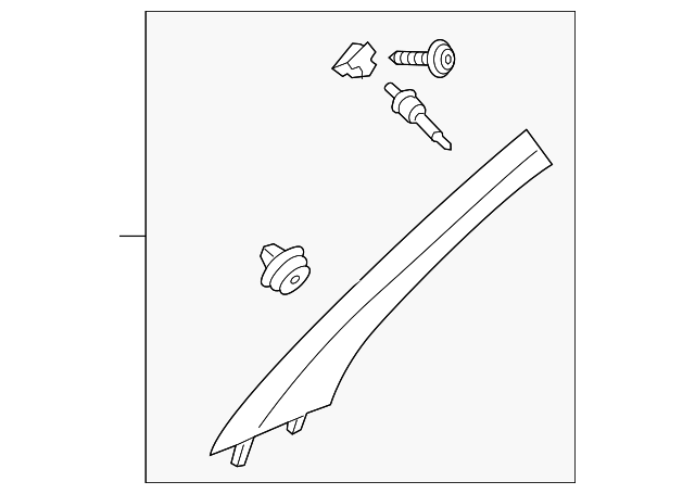 2016-2018 Hyundai Tucson Windshield Pillar Trim 85810-D3000-TTX | OEM ...