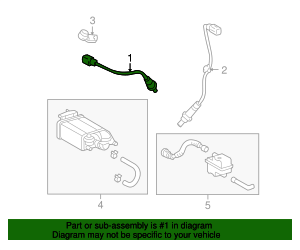 2007-2015 Lexus ES350 Oxygen Sensor 89465-06250 | OEM Parts Online