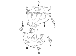 2007-2011 Jeep Wrangler Manifold Gasket 4892409AA | TascaParts.com