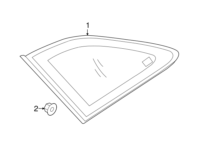 2016-2020 Kia Sorento Quarter Glass 87810-C6000 | OEM Parts Online