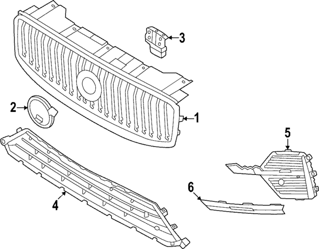 2022-2023 Volvo XC60 Lower Grille 32293631 | TascaParts.com