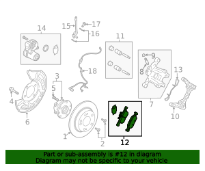2019-2024 Mazda 3 Brake Pads Rear BCYA-26-43ZB | Mazda-Parts