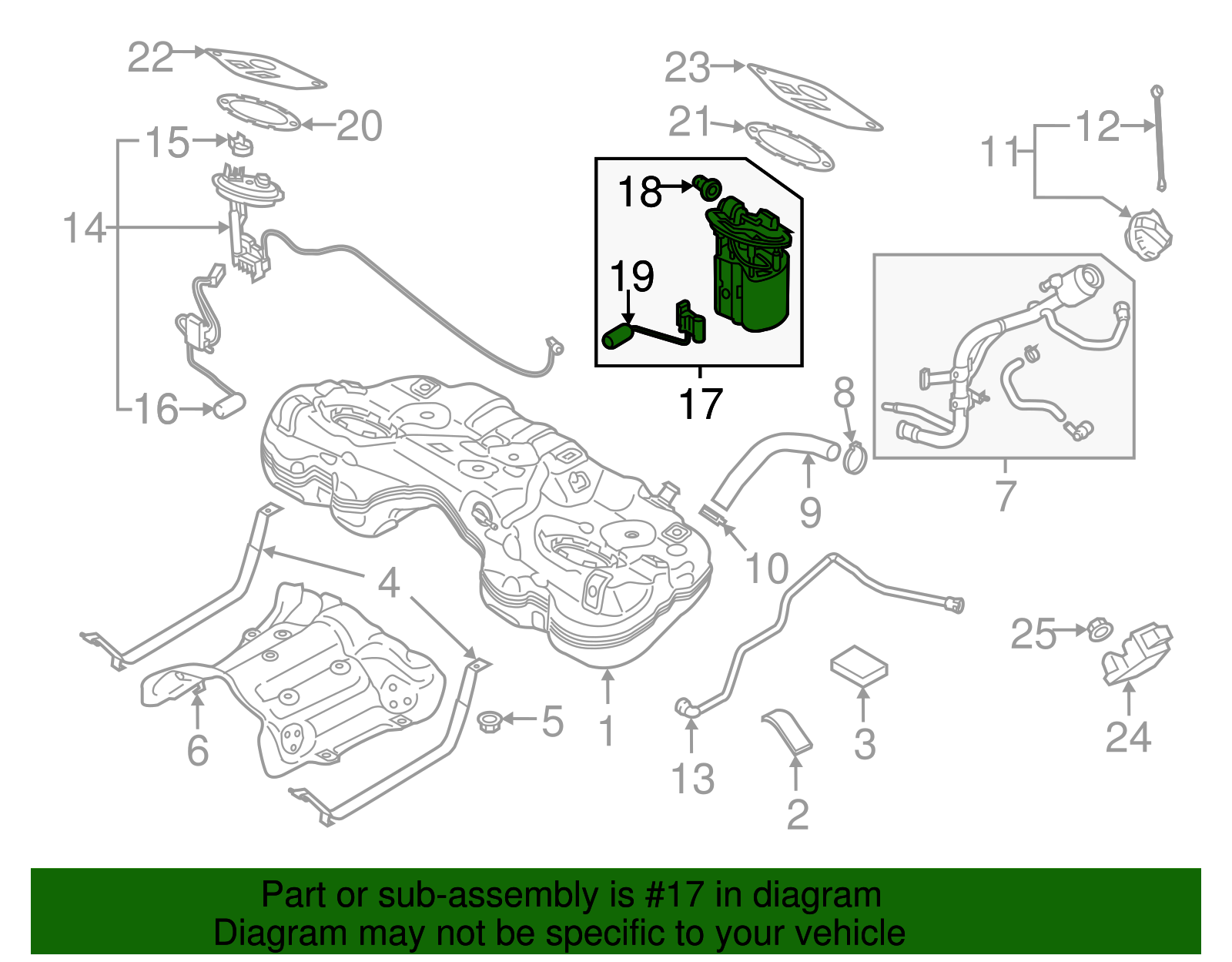 31110-J5000 - Fuel Pump Assembly 2018-2021 Kia Stinger | Kia.Parts Store