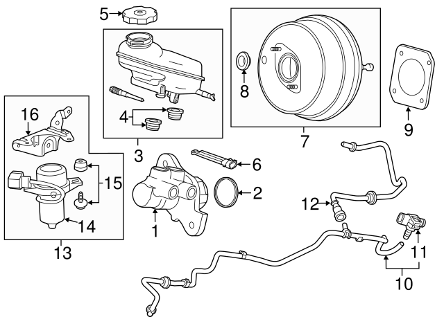 87868031 - Power Brake Booster Pump Inlet Pipe Assembly AutoNationParts.com