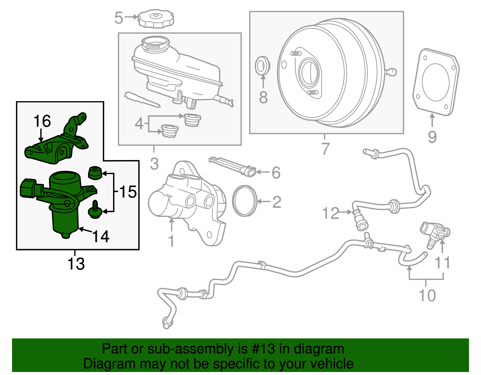 2016-2024 GM Electronic Power Brake Booster Pump Assembly 84488713 ...