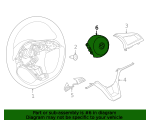 98510-6EM8A - Module Assembly - Air Bag, Driver Nissan Parts ...
