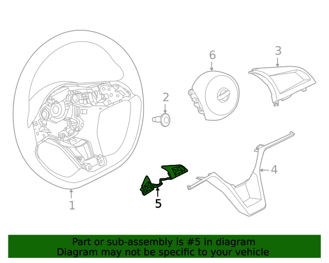 2020-2023 Nissan Switch Assembly 25550-6CA1B | TascaParts.com
