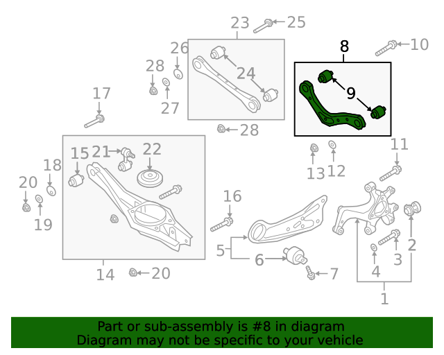 2020-2021 Kia Forte Upper Control Arm 55100 F2BA0 | OEM Parts Online